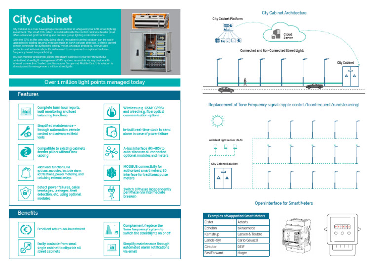 Smart Feeder Pillar Cabinet Control Leaflet-CityCabinet | PDF ...