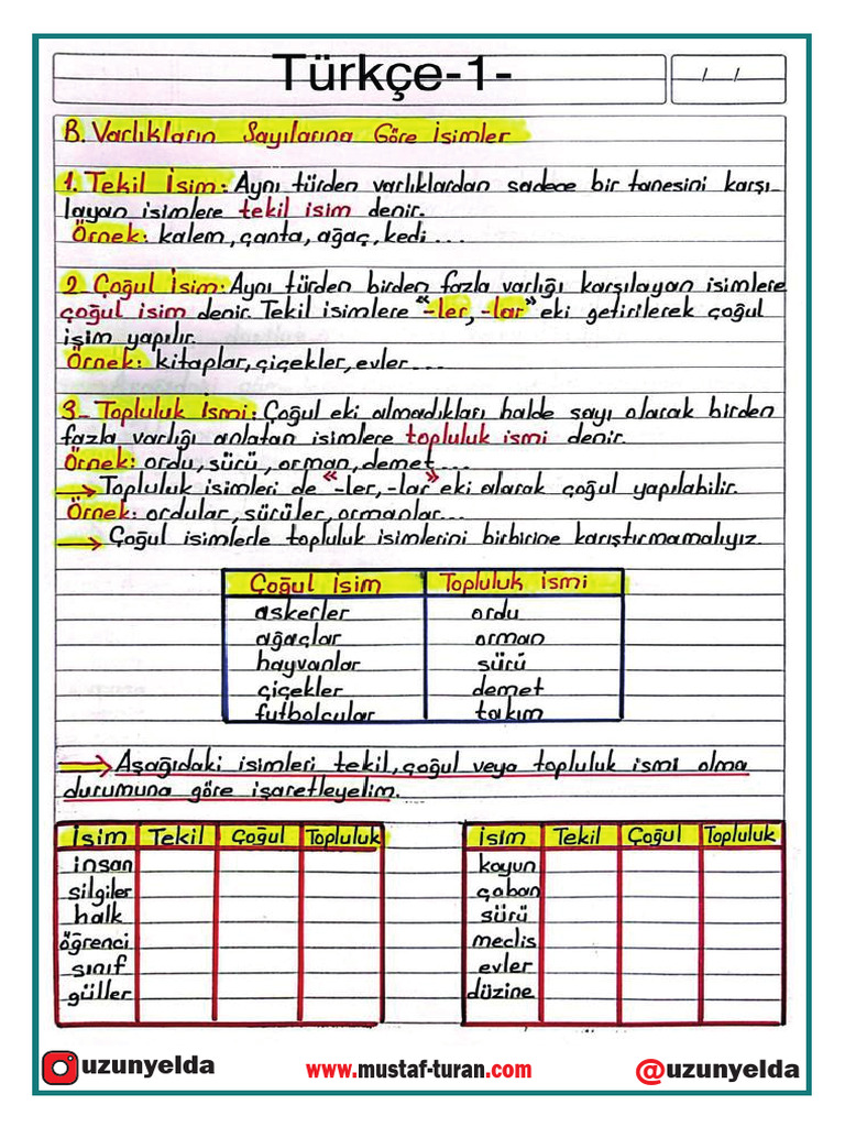 Turkce 1 5 | PDF