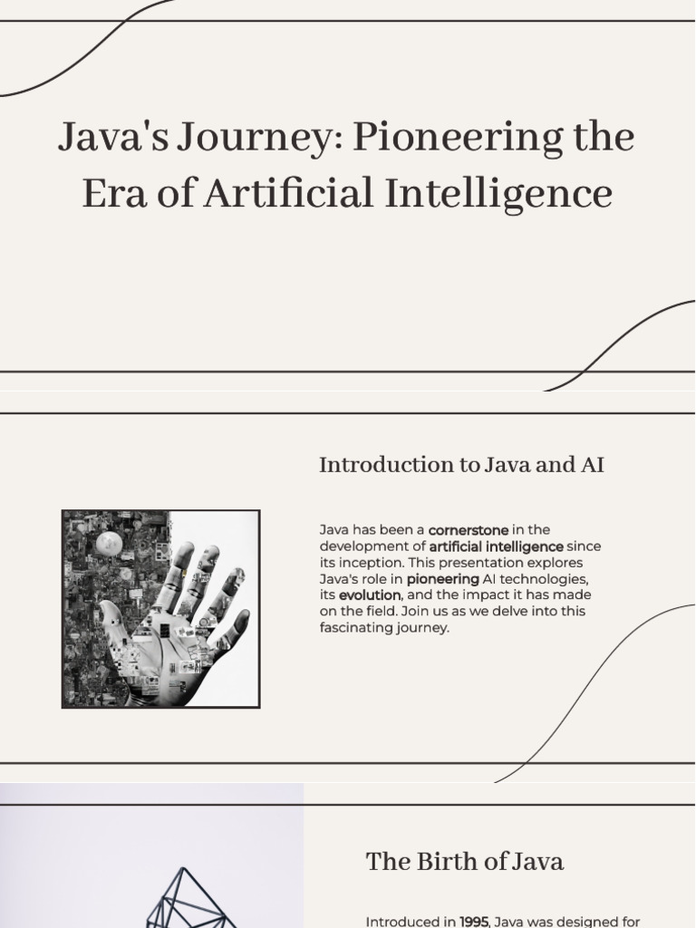Javas Journey Pioneering The Era of Artificial Intelligence | PDF