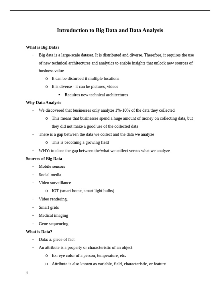 Introduction To Big Data and Data Analysis | PDF | Big Data | Data