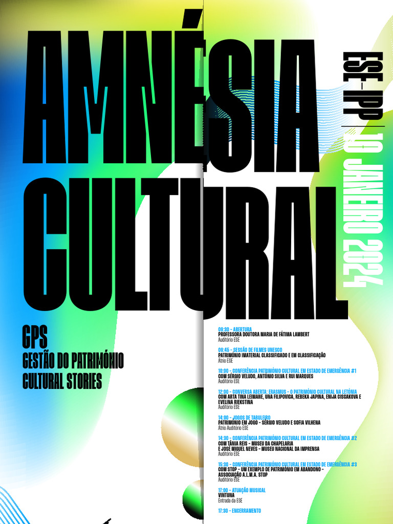 Amnesia Cultural Cartaz Programa | PDF