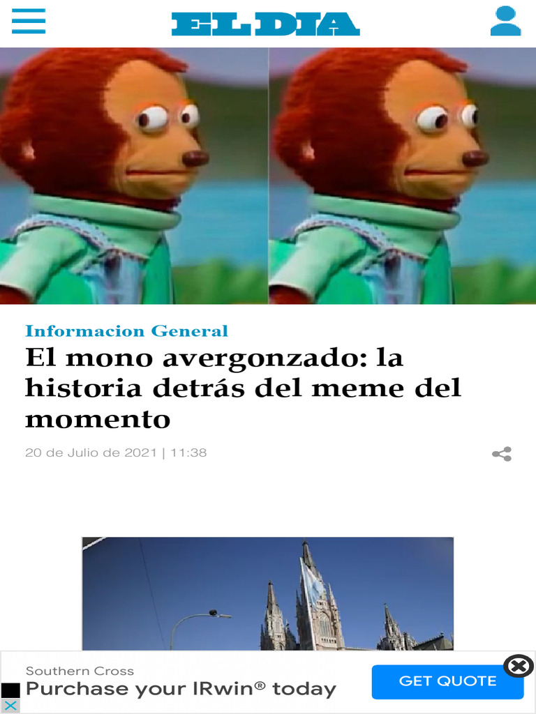 El mono avergonzado la historia detrás del meme del momento | PDF