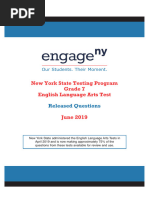 2025 NY Grade 6 ELA Test Released Questions | PDF