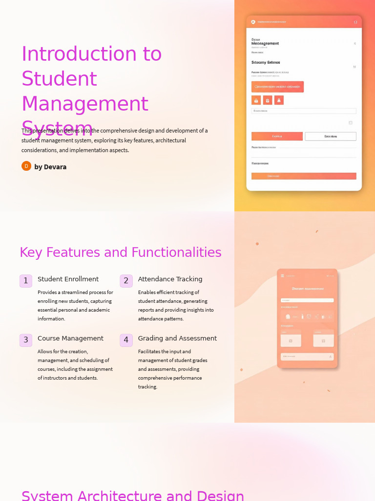 Introduction To Student Management System | PDF | Usability | Databases
