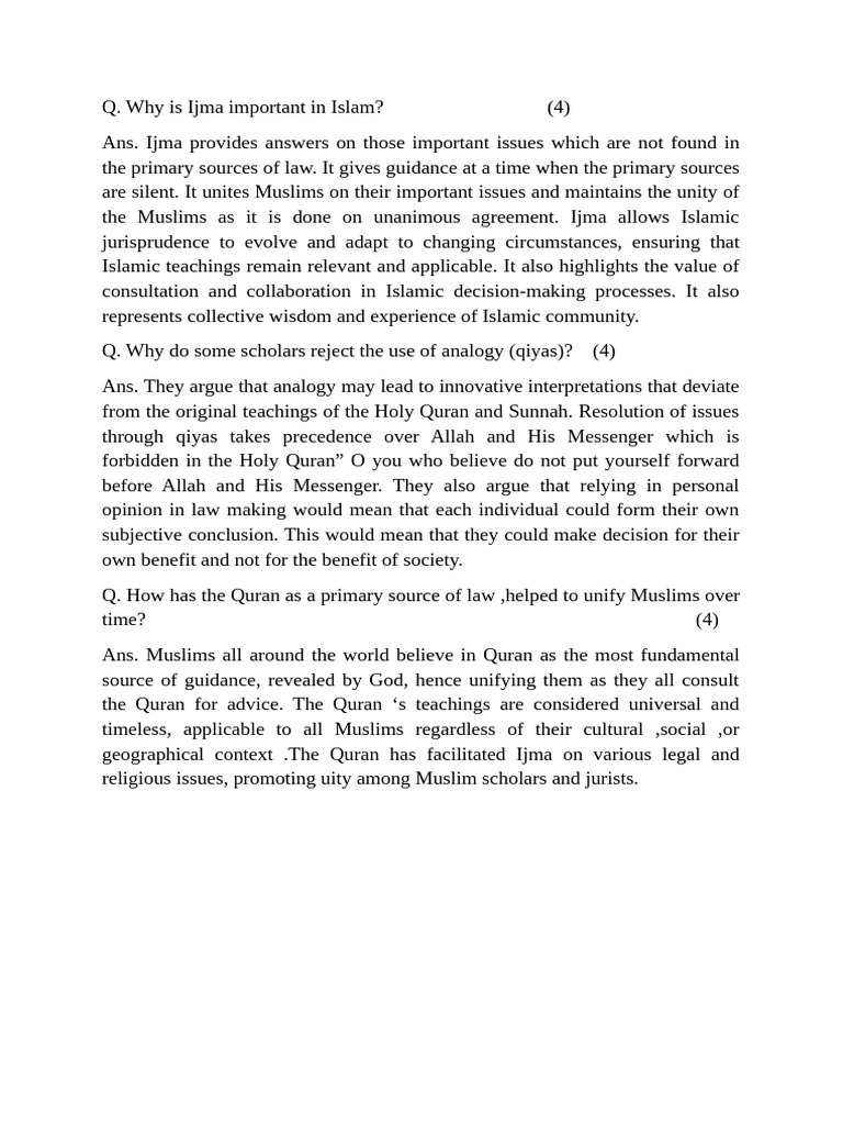 4 Marks Questions | PDF