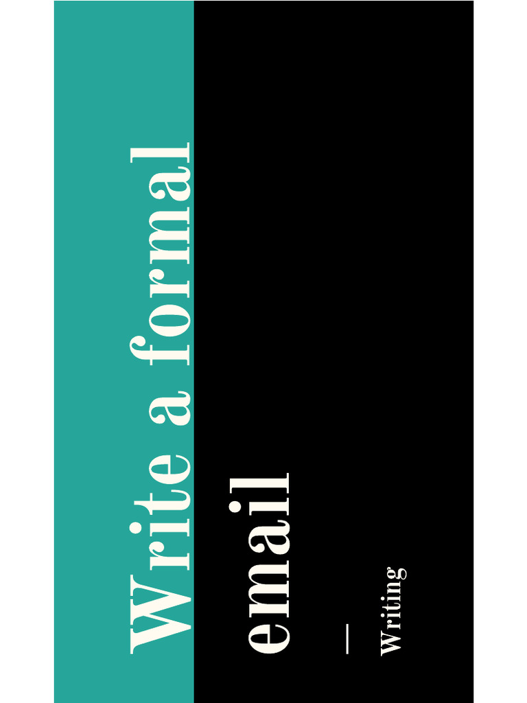 English B2.4 - Formal Email | PDF