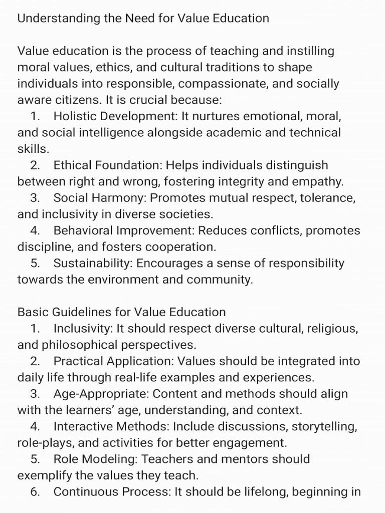 Human Values Notes PDF | PDF