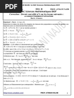 Math 2AC - Semestre 2 Devoir 1 Modèle 1 - AlloSchool | PDF ...