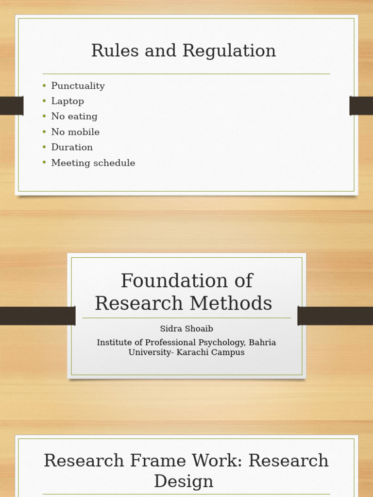 Week # 1 Foundation of Research Methods | PDF | Methodology | Knowledge ...