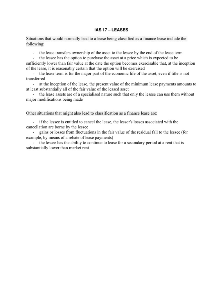 Ias 17 | PDF