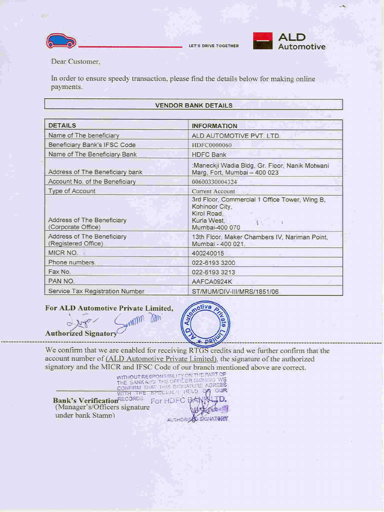 ALD NEFT Details | PDF