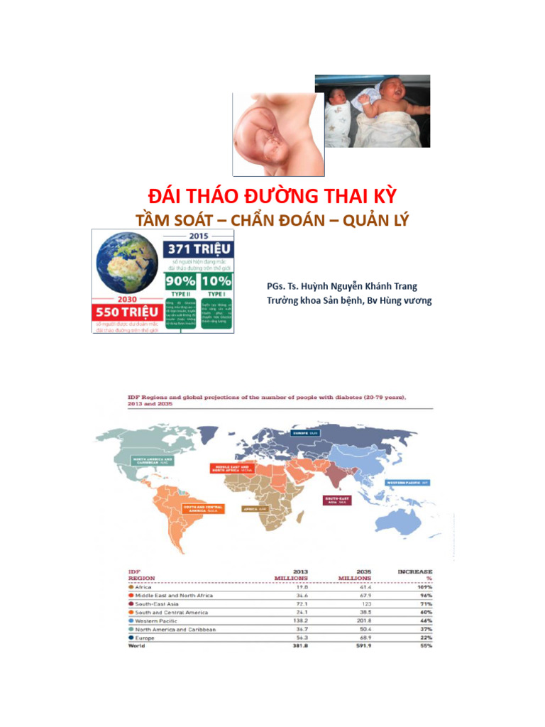 Dai Thao Duong Thai Ky Tieu Duong Trong Thai Ky | PDF
