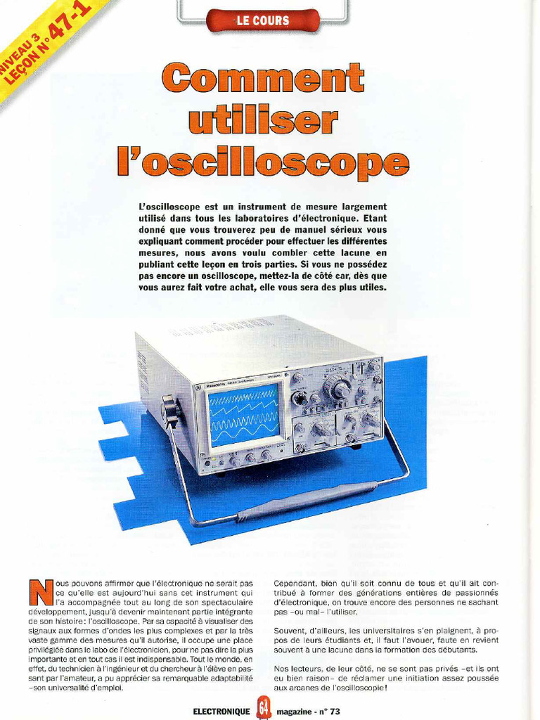 Oscillo Cours 1 | PDF