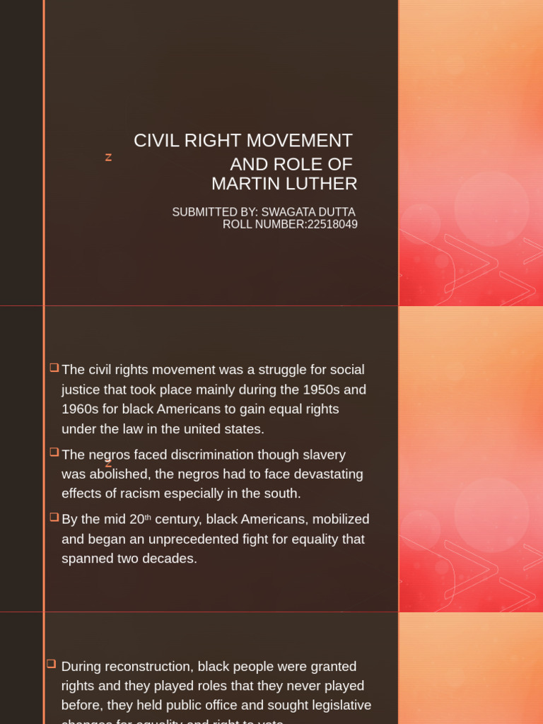 civil right movement [Autosaved] | PDF | Society Of The United States ...