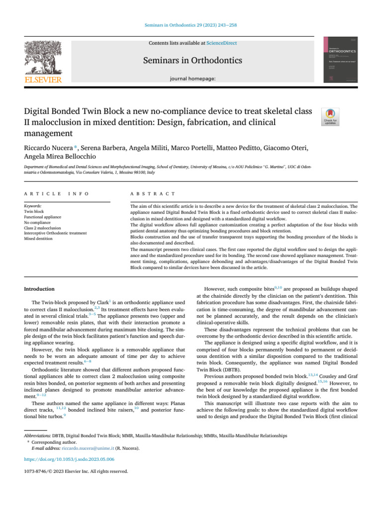 Digital Bonded Twin Block for Class II Malocclusion | PDF ...