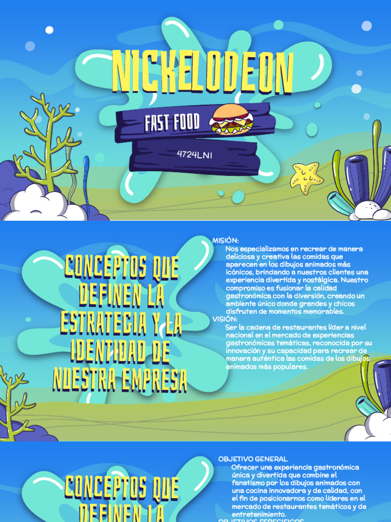 Restaurante Temático Nickelodeon: Toon Tasty | PDF | Restaurantes ...