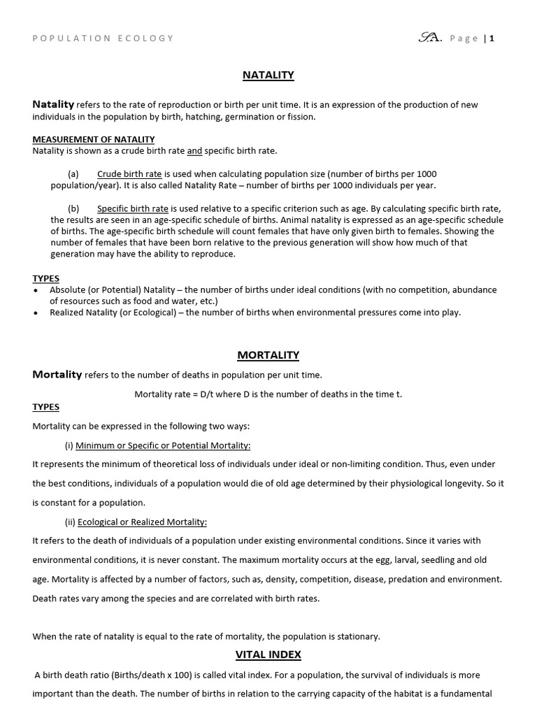 Basic Concepts of Population Ecology | PDF | Logistic Function | Population