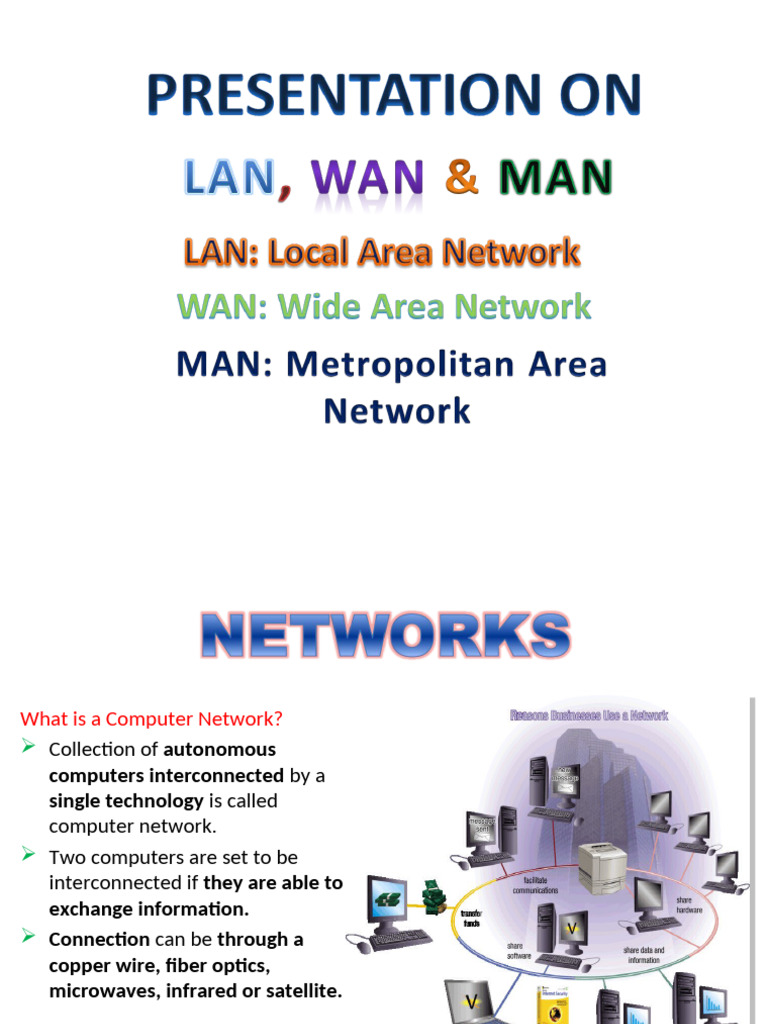 LAN,WAN&MAN | PDF | Network Topology | Computer Network