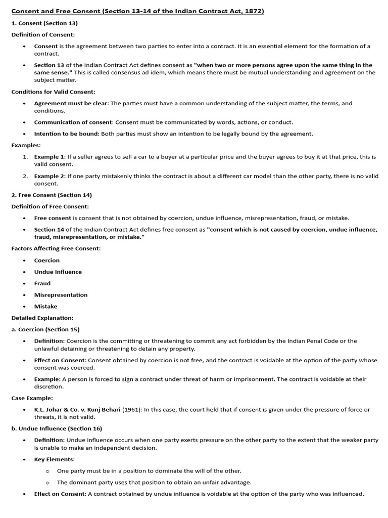CONTRACT UNIT 2 | PDF | Misrepresentation | Fraud