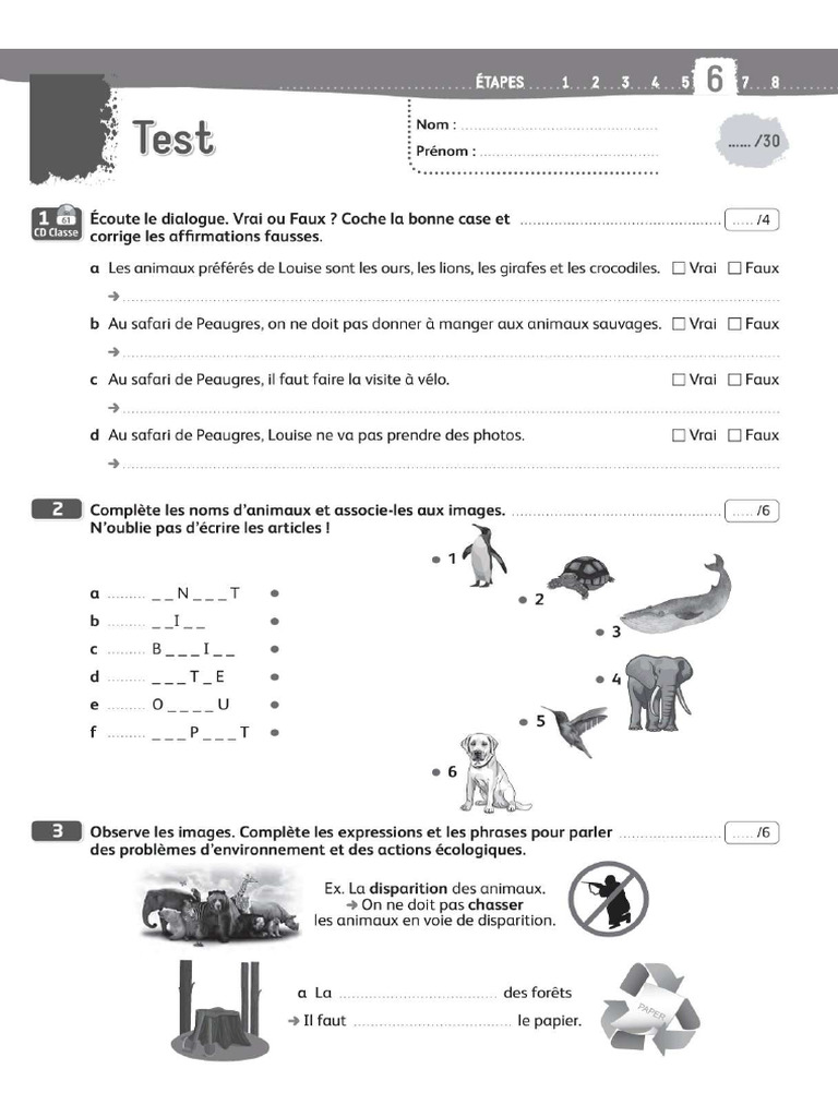 Test Unité 6 Ado | PDF