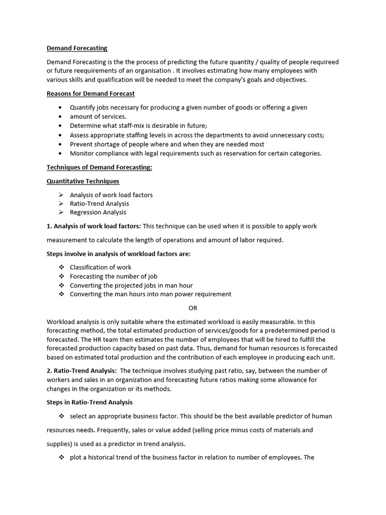 Demand Forecasting | PDF | Forecasting | Dependent And Independent Variables