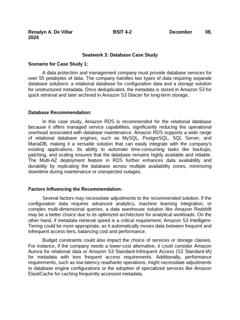 Seatwork 3 | PDF | Databases | Data Management Software
