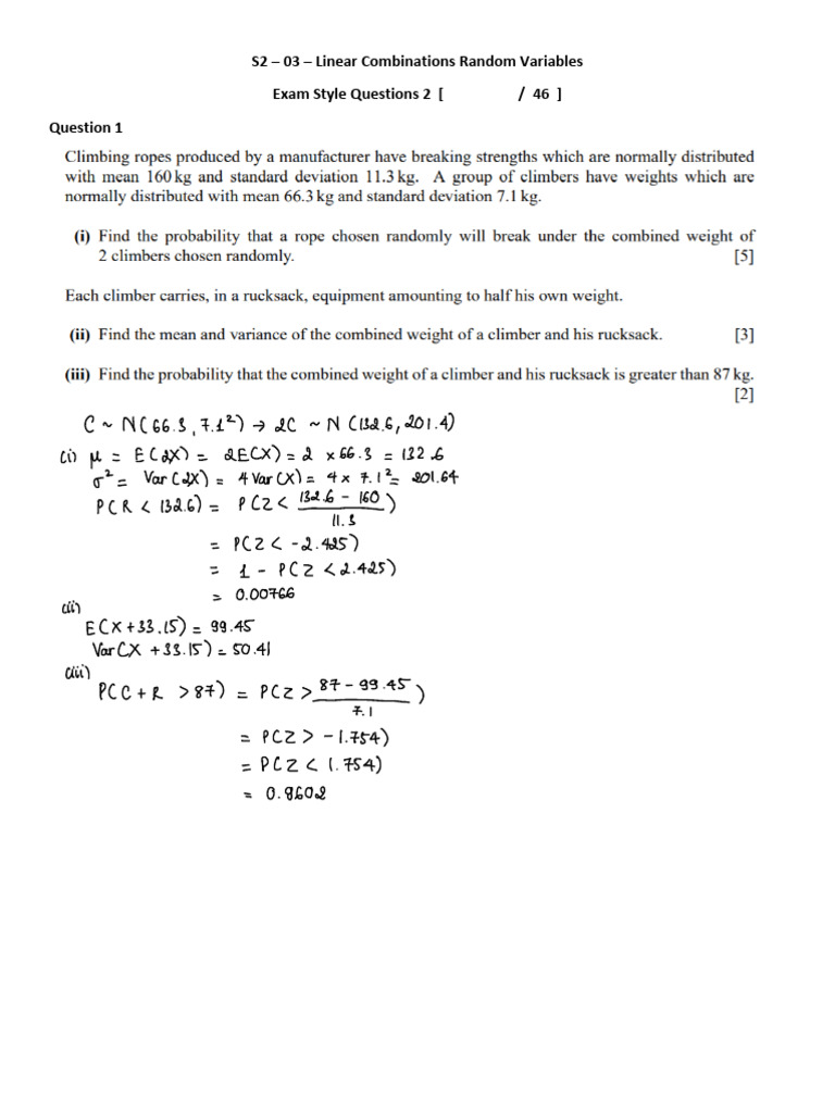 Assignment 4 - Exam Style Questions 3 | PDF