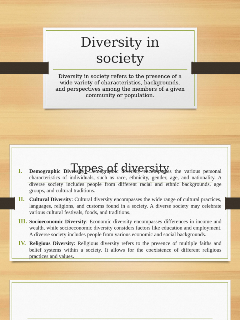 Understanding Diversity in Society | PDF | Multiculturalism | Equal ...