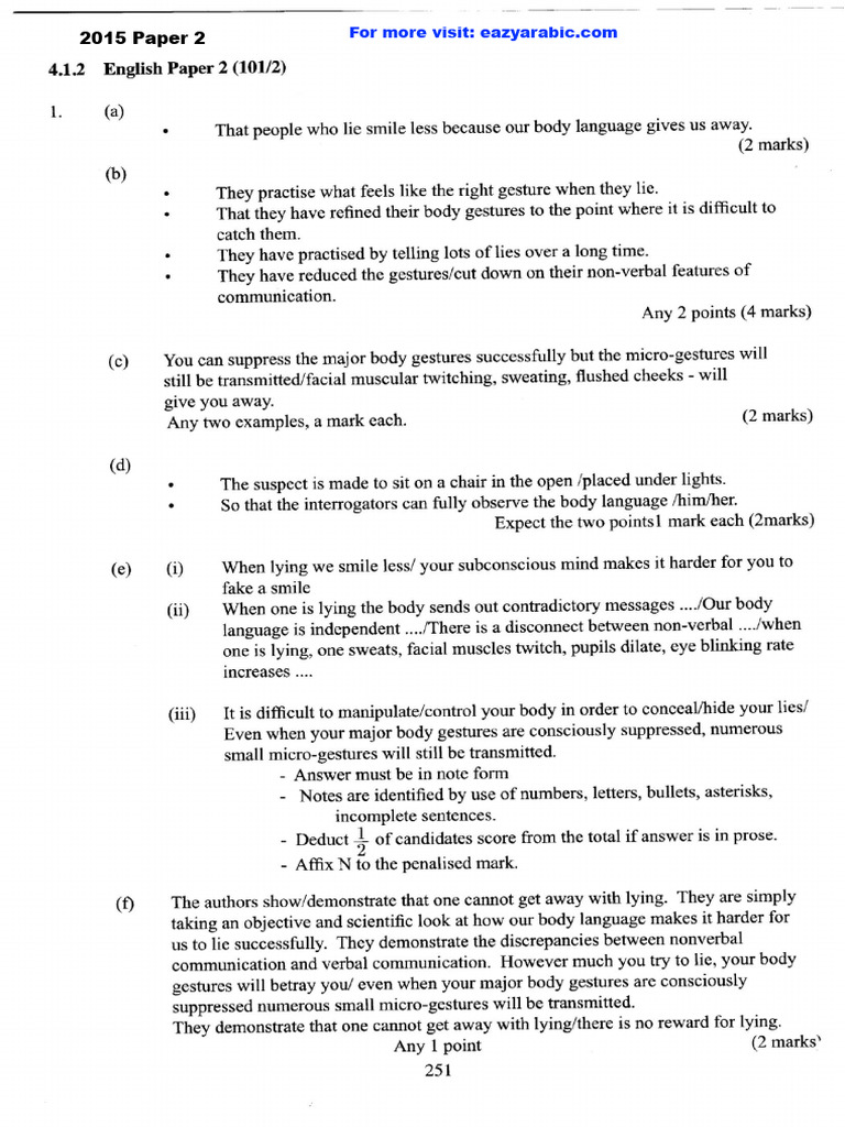 2015 Kcse English PP2 MS | PDF