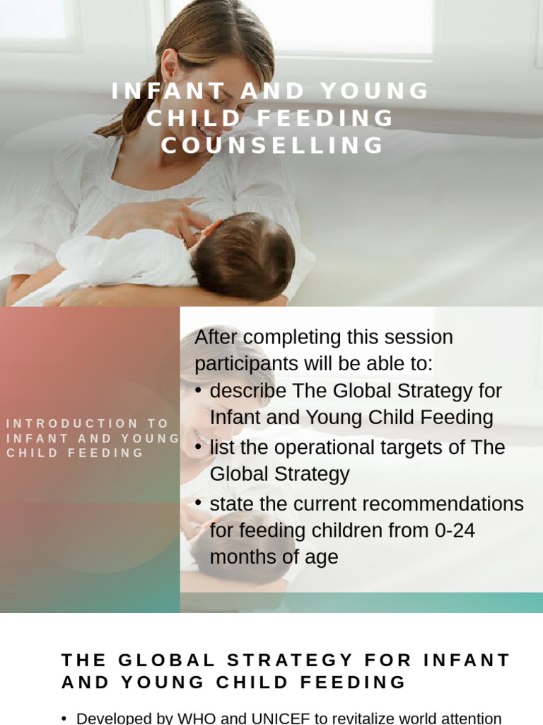 Infant and Young Child Feeding Guide | PDF | Human Life Stages | Childhood
