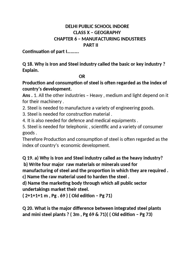 Class 10th Geo Ch 6 Part 2 3 Pdf Smelting Aluminium
