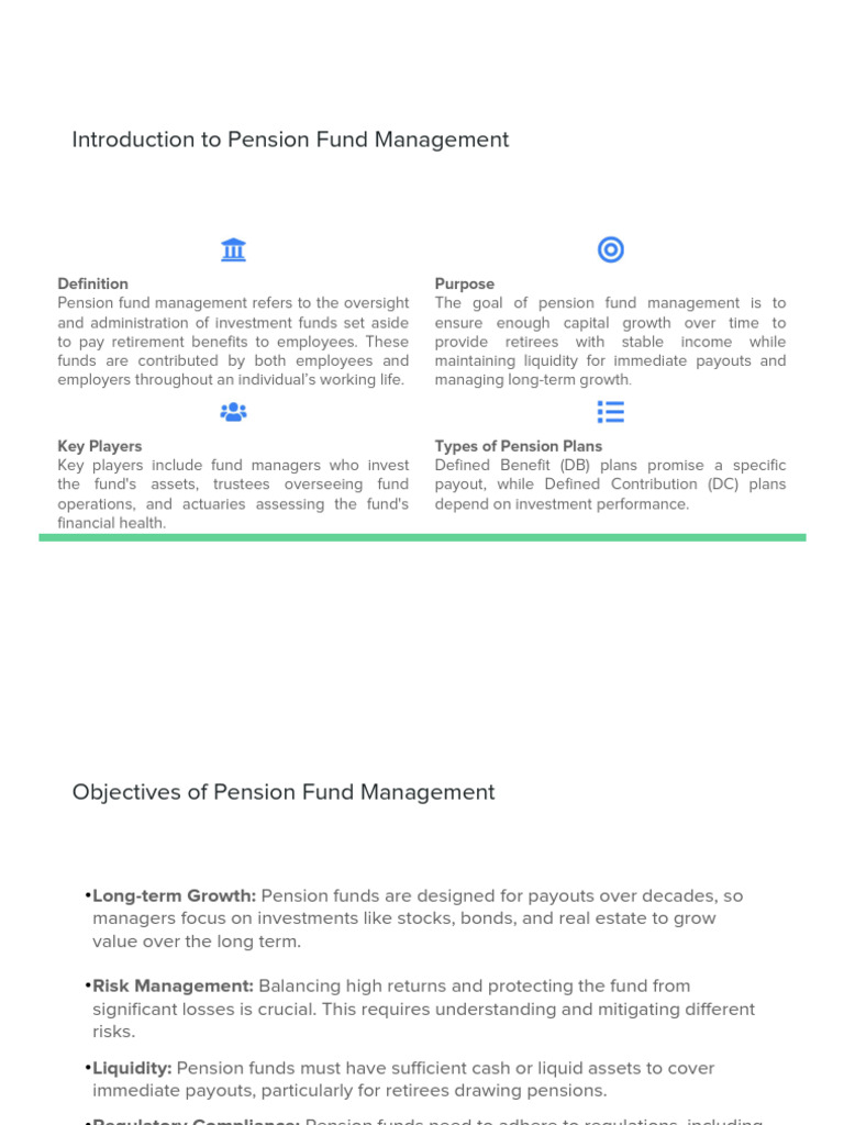 Understanding Pension Fund Management | PDF | Financial Risk | Pension