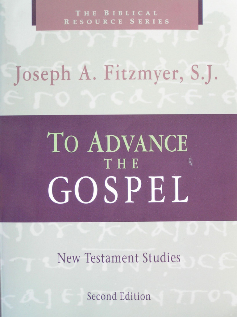 Booksfitzmye2 PDF | PDF | Gospel Of Mark | New Testament
