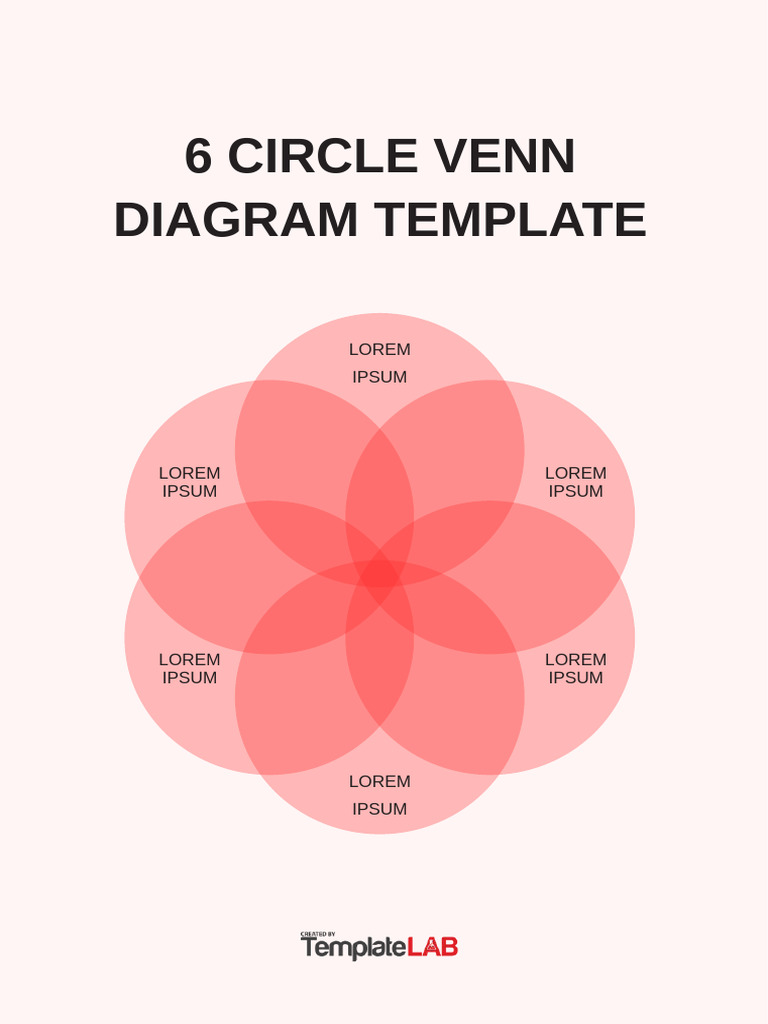 6 Circle Venn Diagram Template | PDF