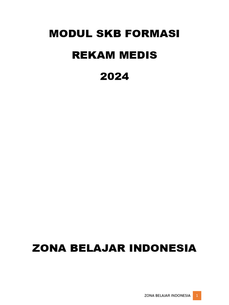 Modul SKB Rekam Medis ASN 2024 | PDF