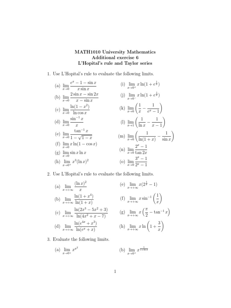 Additional Exercise 6 | PDF | Real Analysis | Mathematical Relations
