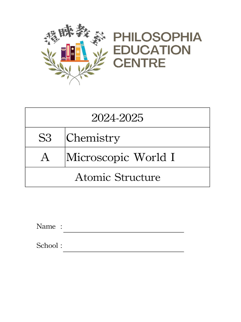 S3 DSE L3 Chem (A) Periodic Table | PDF | Periodic Table | Chemical ...