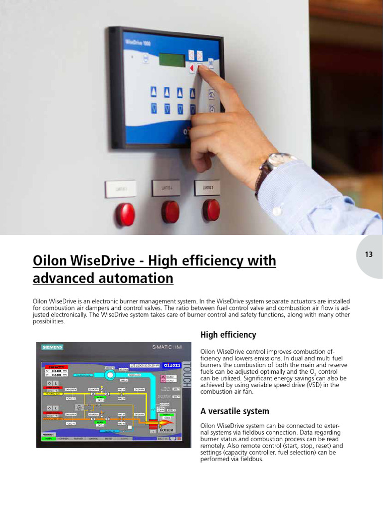 Oilon WiseDrive: Efficient Burner Control | PDF