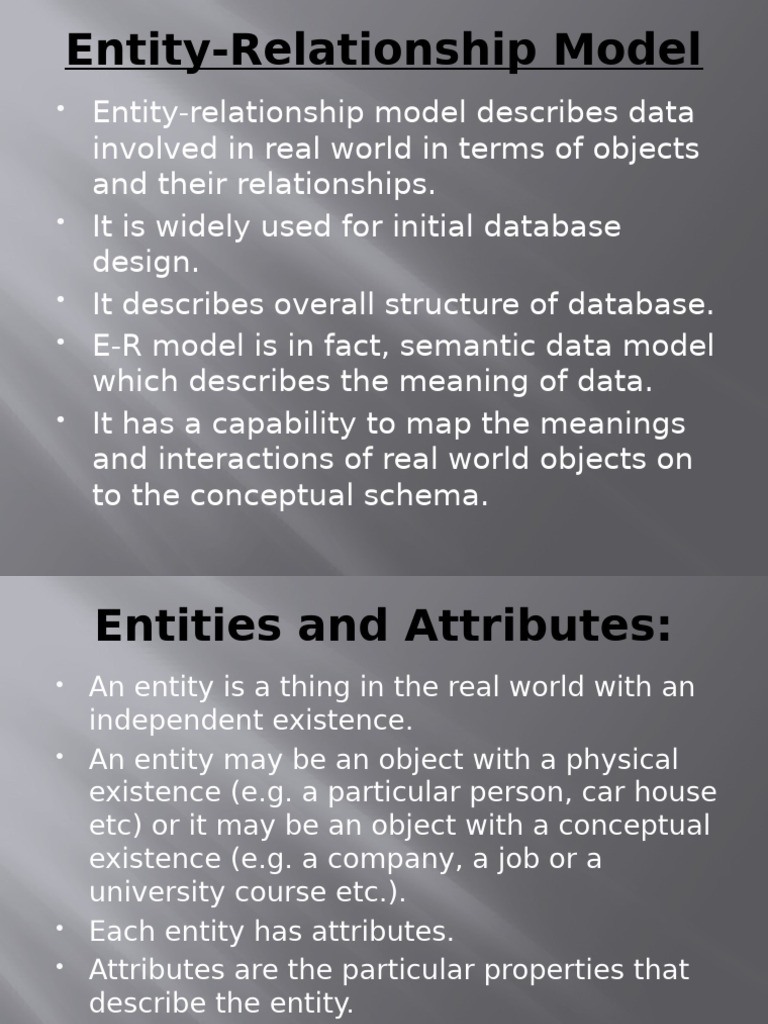 Entity Relationship | PDF | Data Type | Conceptual Model