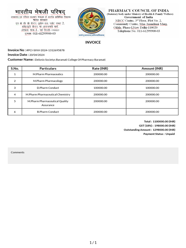 Invoice: Invoice No: Invoice Date: Customer Name: S.No. Particulars ...