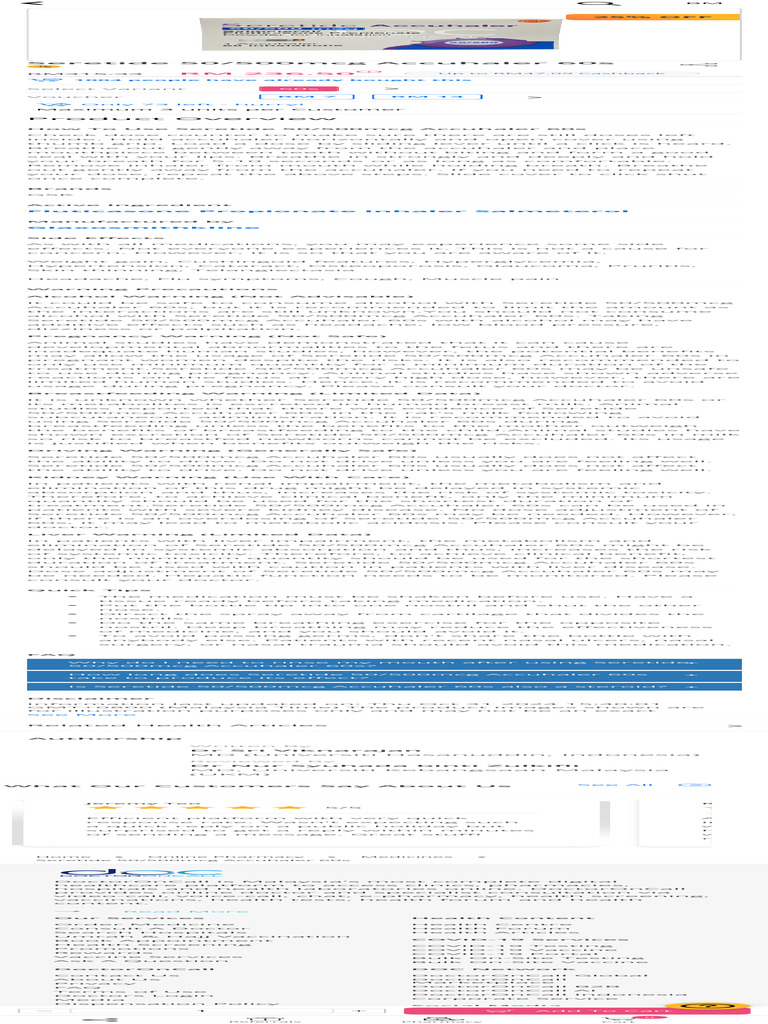 Buy Seretide 50500mcg Accuhaler 60s- Uses, Dosage, Side Effects ...