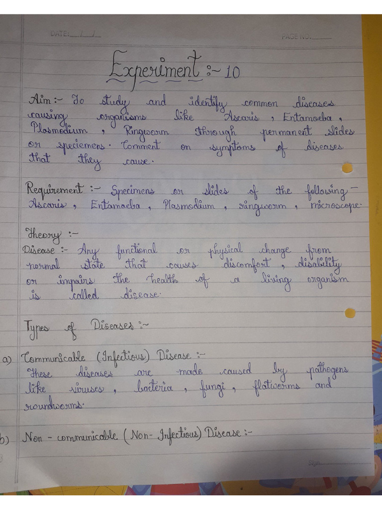 Experiment No.10 Biology | PDF