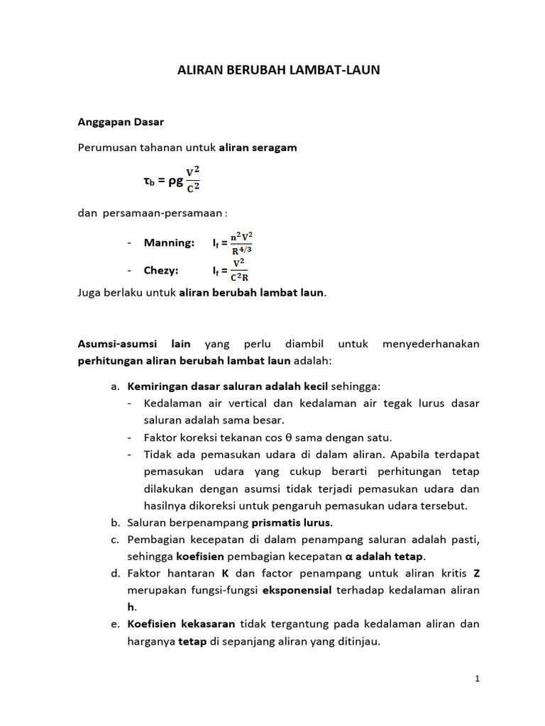 Materi 11 Aliran Berubah Lambat Laun | PDF