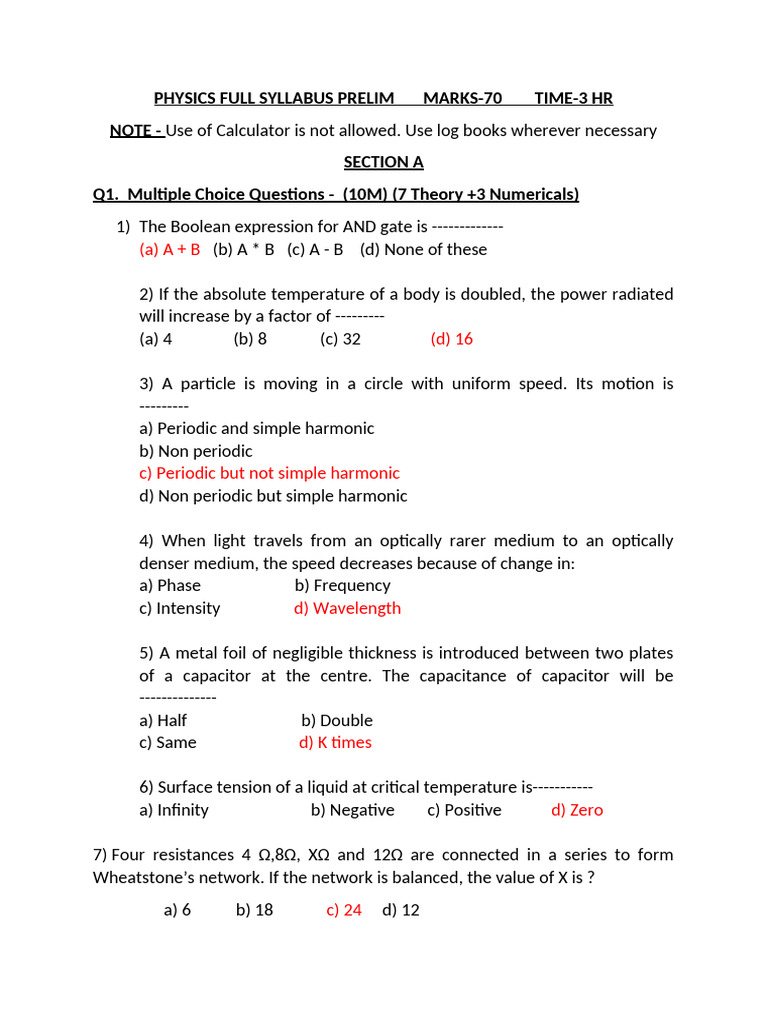 Phy Full Prelim 2 | PDF | Magnetism | Capacitor