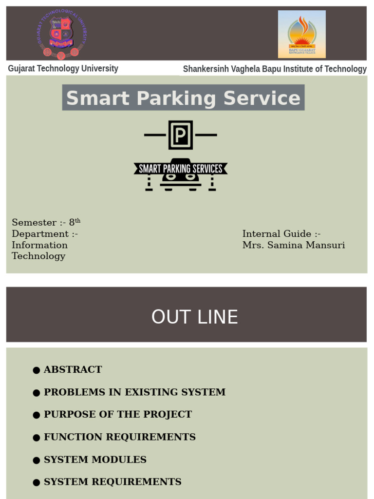 SPS PPT | PDF | Parking | Python (Programming Language)