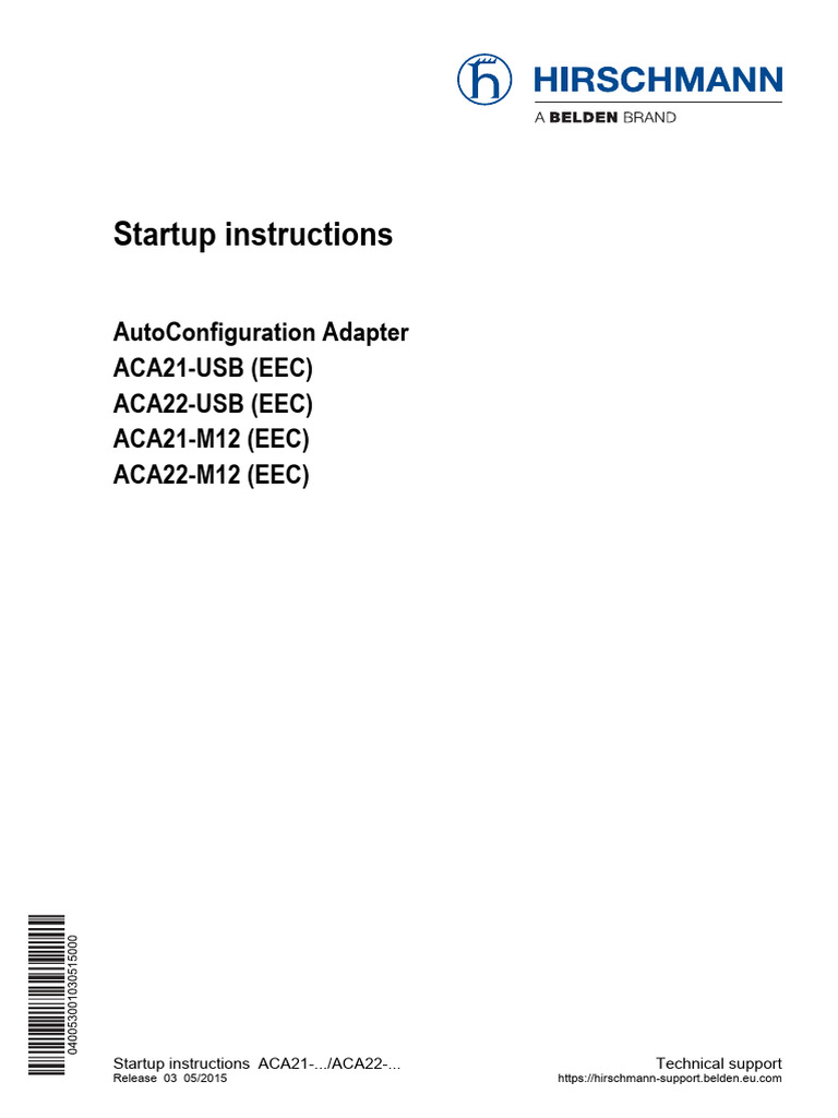 IG ACA21 ACA22 03 0515 en | PDF | Usb | Electromagnetic Compatibility