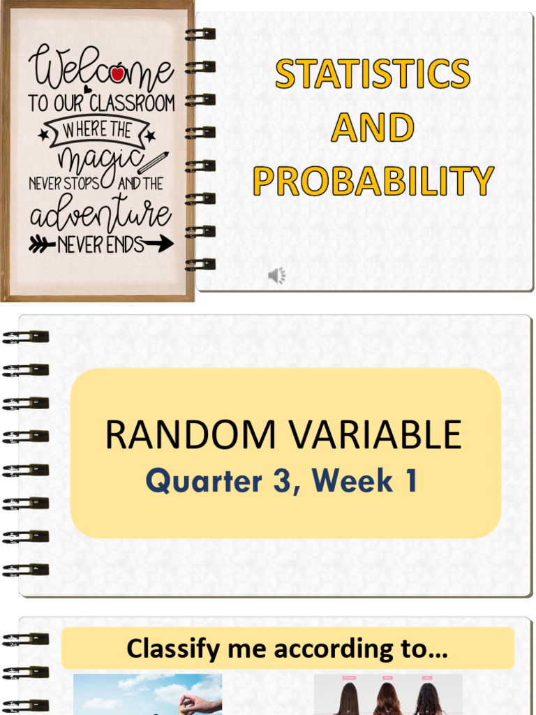 Stat and Prob Quarter 3 Week 1 | PDF | Probability Distribution | Probability Theory