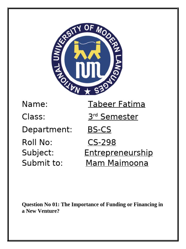 Technology Entrepreneurship Assignement 3 | PDF | Corporate Finance | Venture Capital