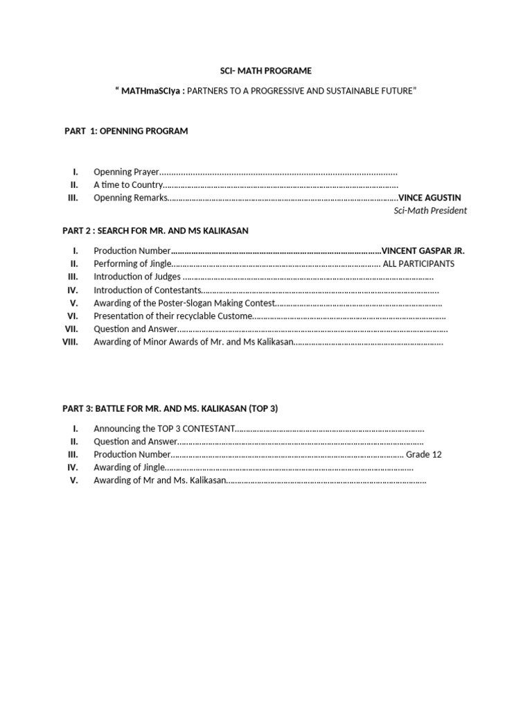 Sci Math Programe Pdf 5652