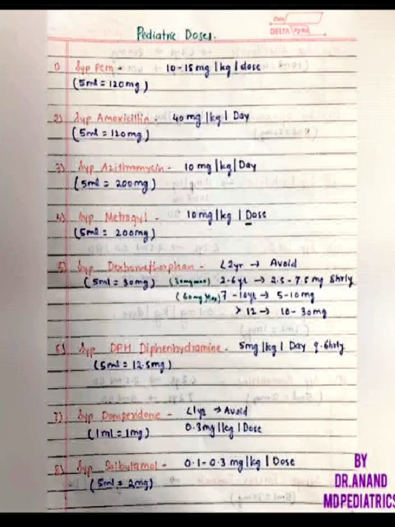 Pediatric Doses | PDF